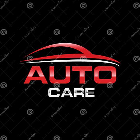 Auto Car Logo Template Vector Icon Silver and Red Colors, Stock Vector ...