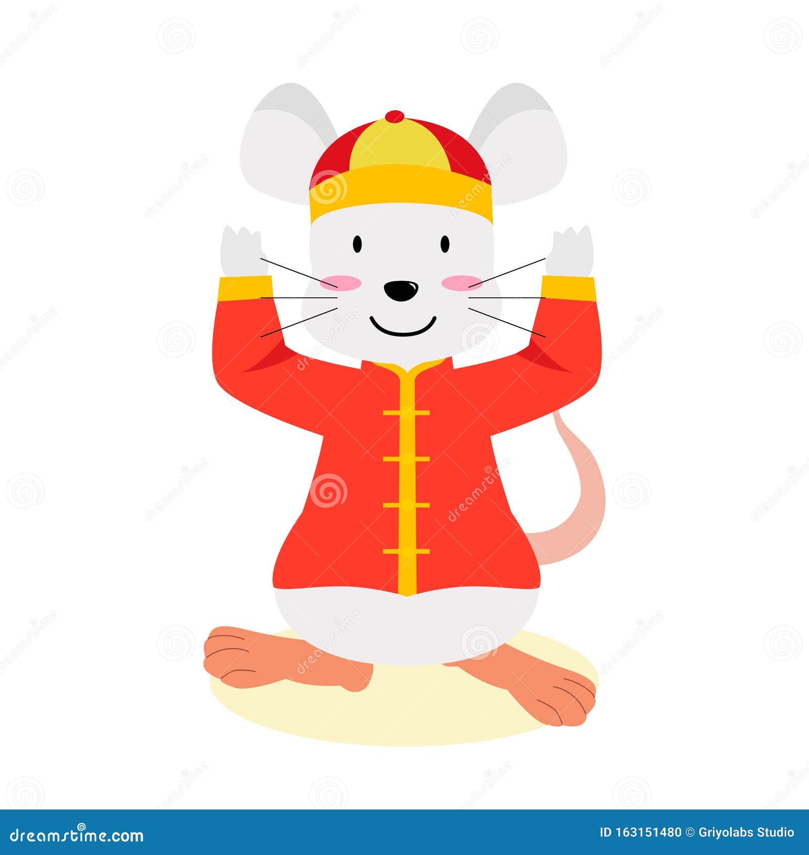 Say hello rat character stock illustration. Illustration of culture ...