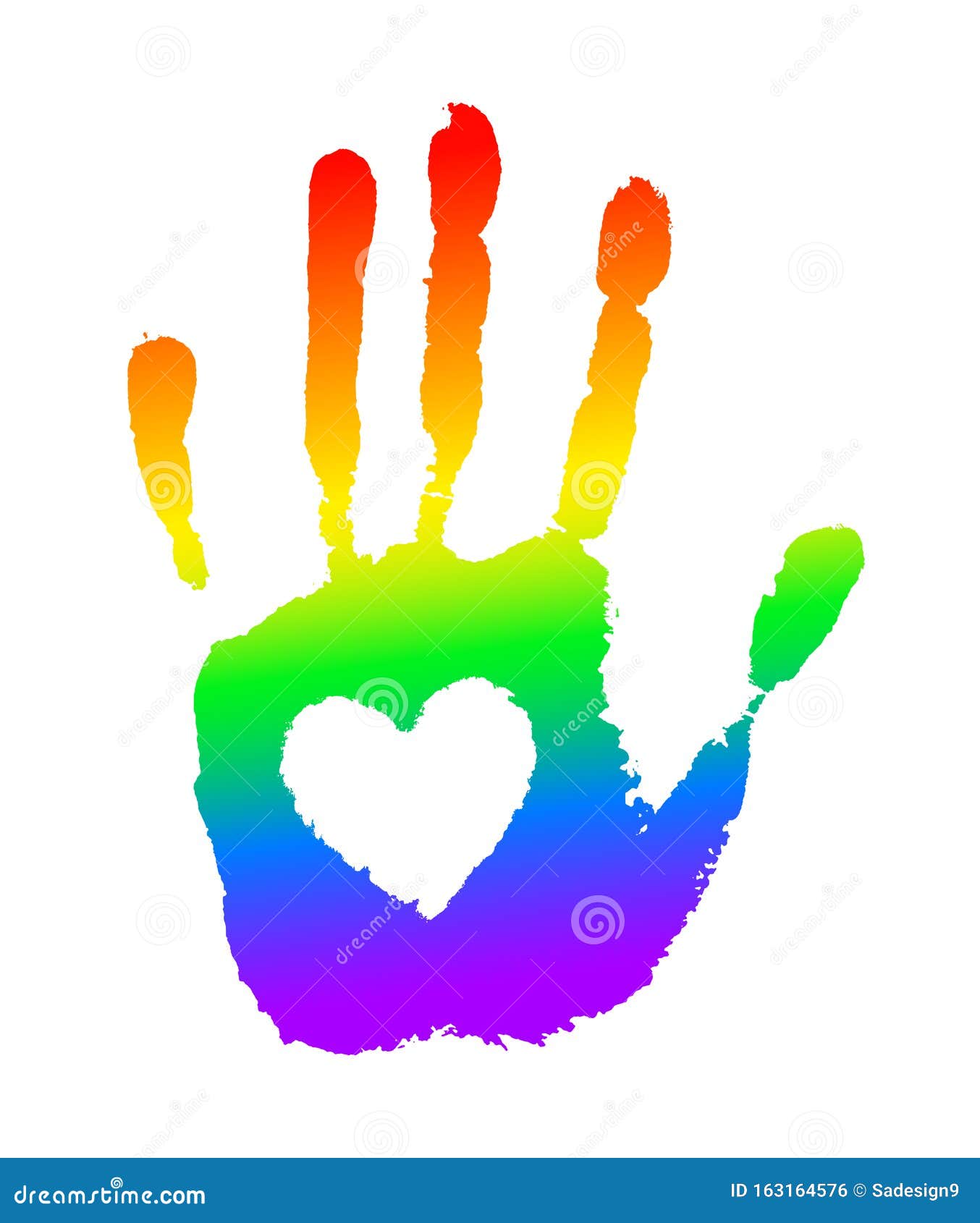 Rainbow Hand Print Stock Illustrations – 8,685 Rainbow Hand Print Stock ...