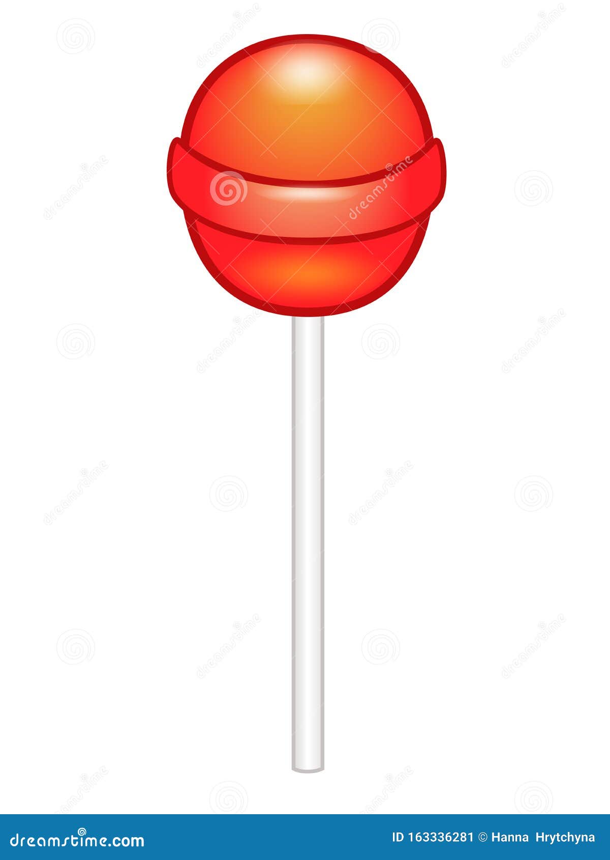 Bright Orange, Shiny, Sweet Lollipop, Caramel on a Stick, Candy, Sweets ...