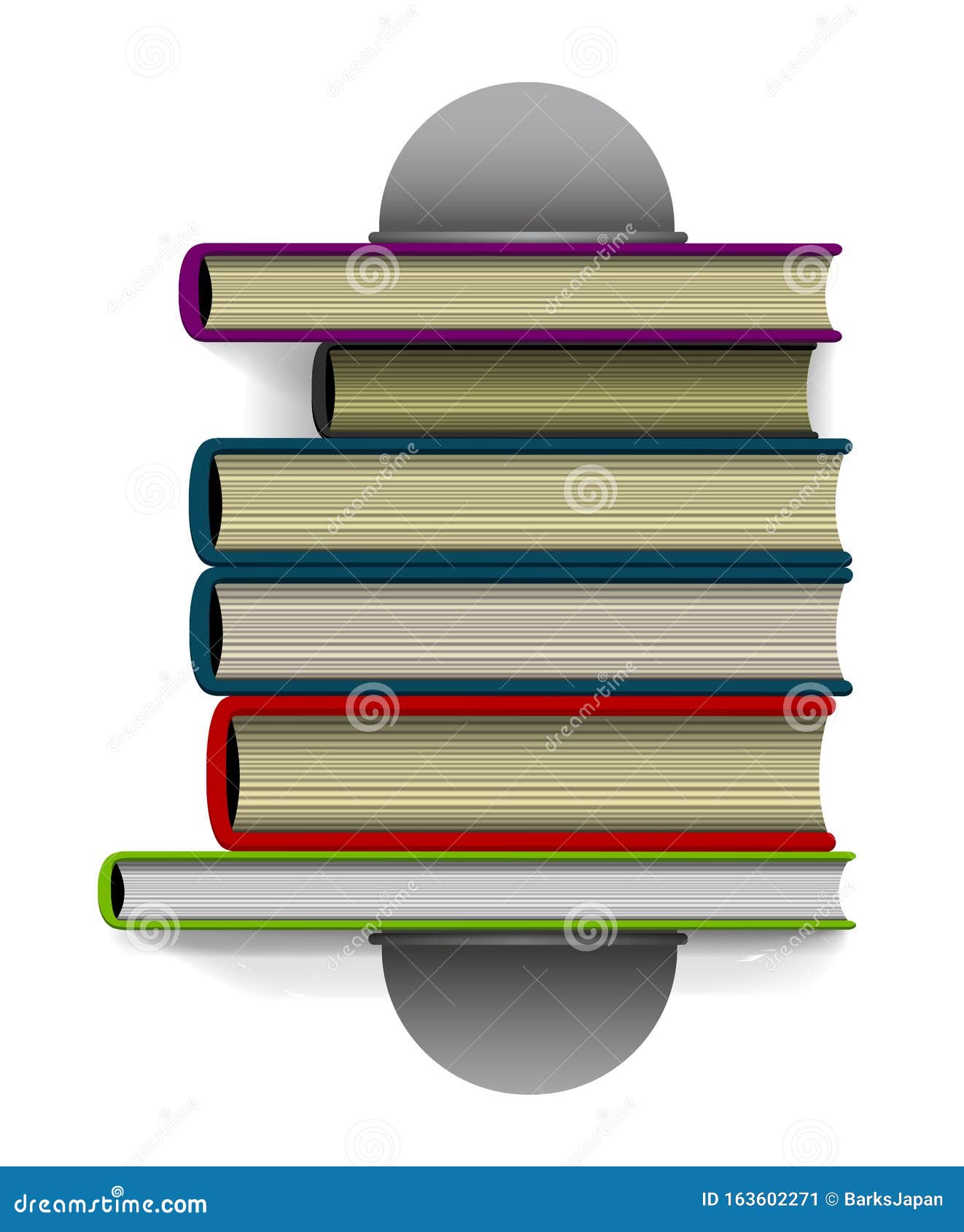 Book and Book Stand Viewed from Directly Above. Illustration. Stock ...