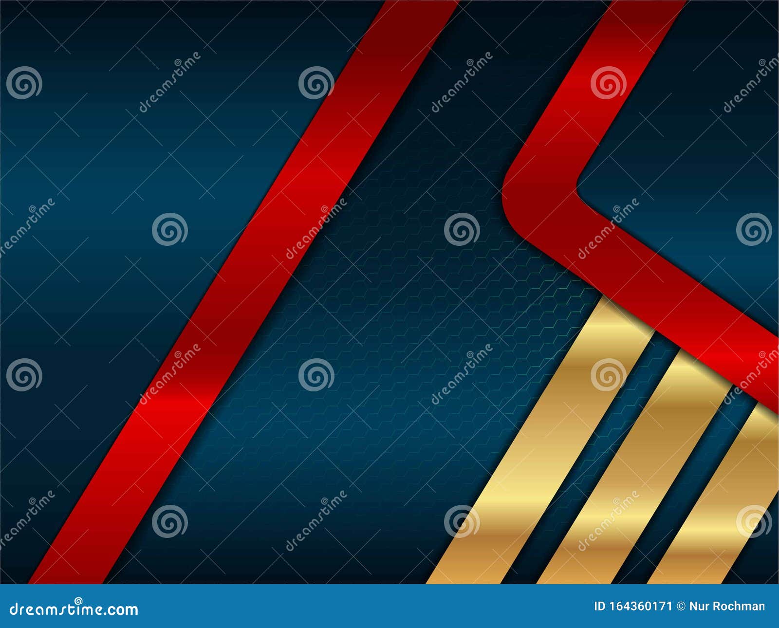 Dark Blue Abstract with Red and Gold Background Design Stock ...