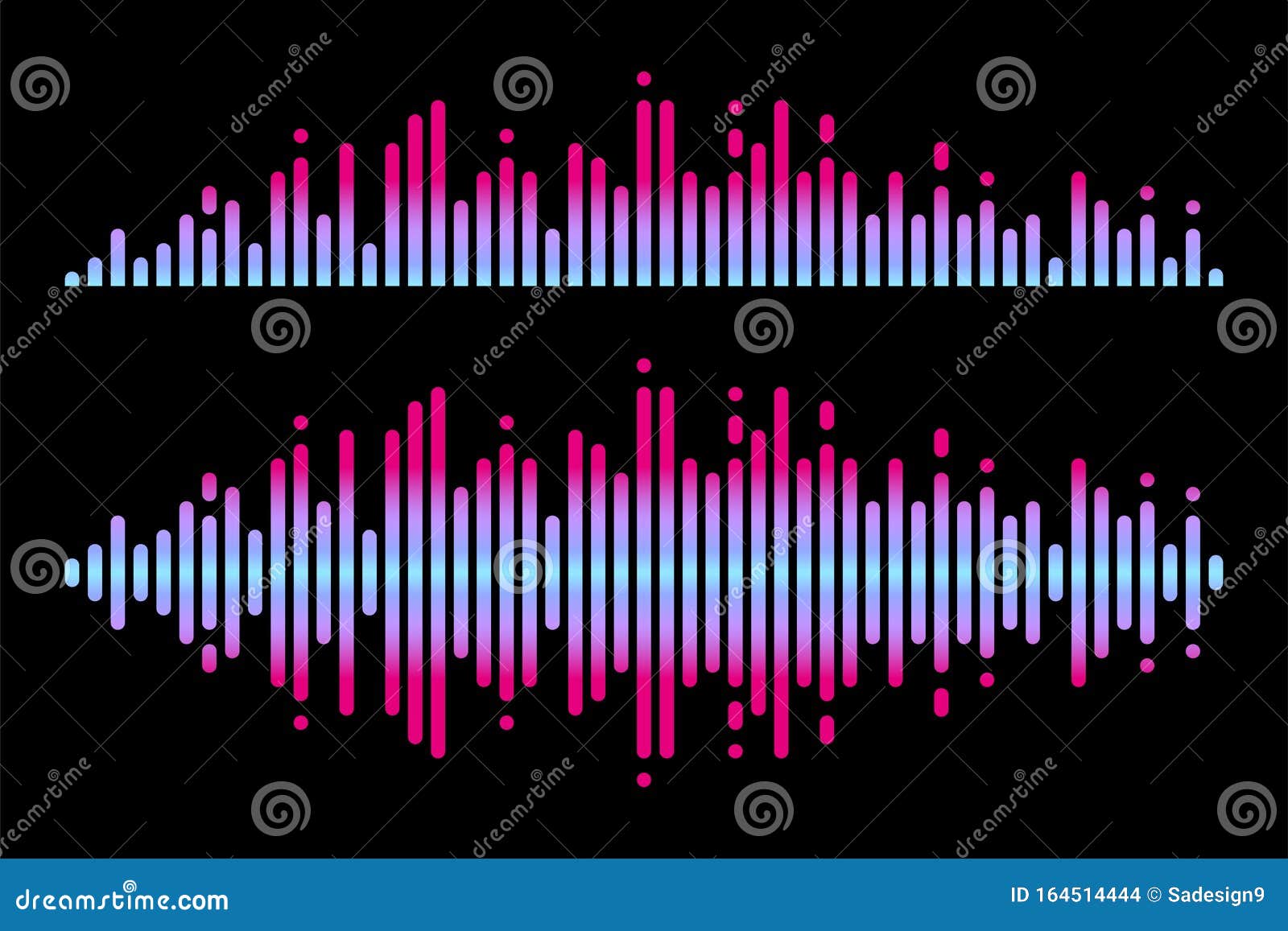 Sound Wave Rhythm. Colorful Digital Equalizer Stock Vector ...