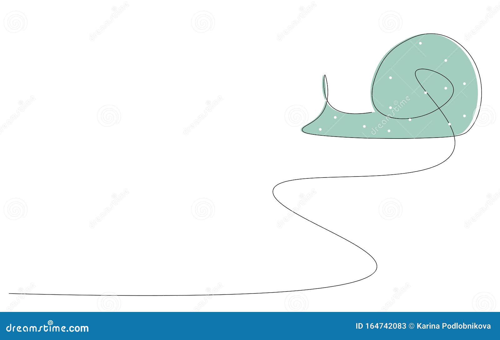 Drawing Of A Snail. Hand-drawn In Sketch Style Snail With Shell Spiral ...