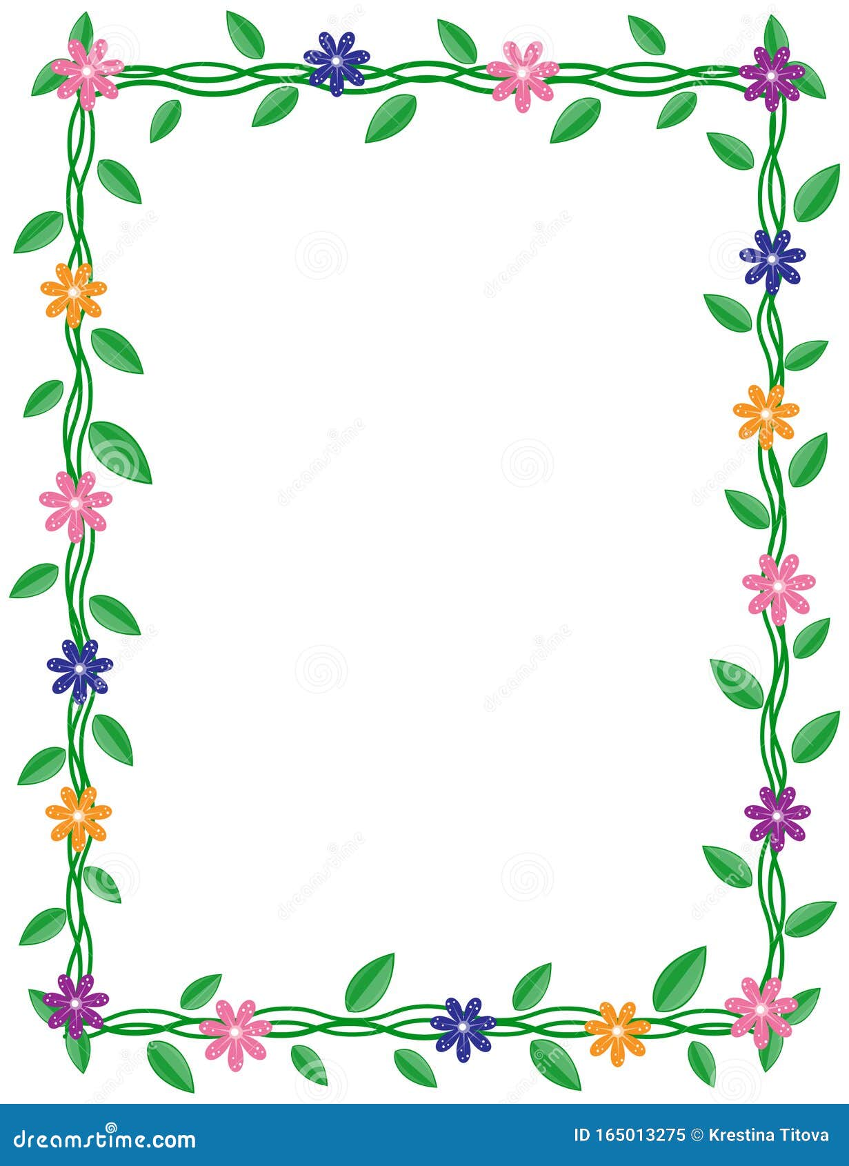 Simple Floral Border