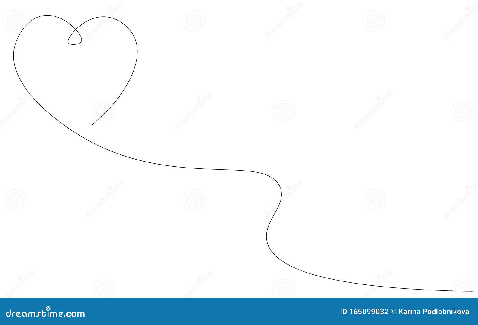 Heart Background Line Drawing Design Vector Illustration Stock Vector ...
