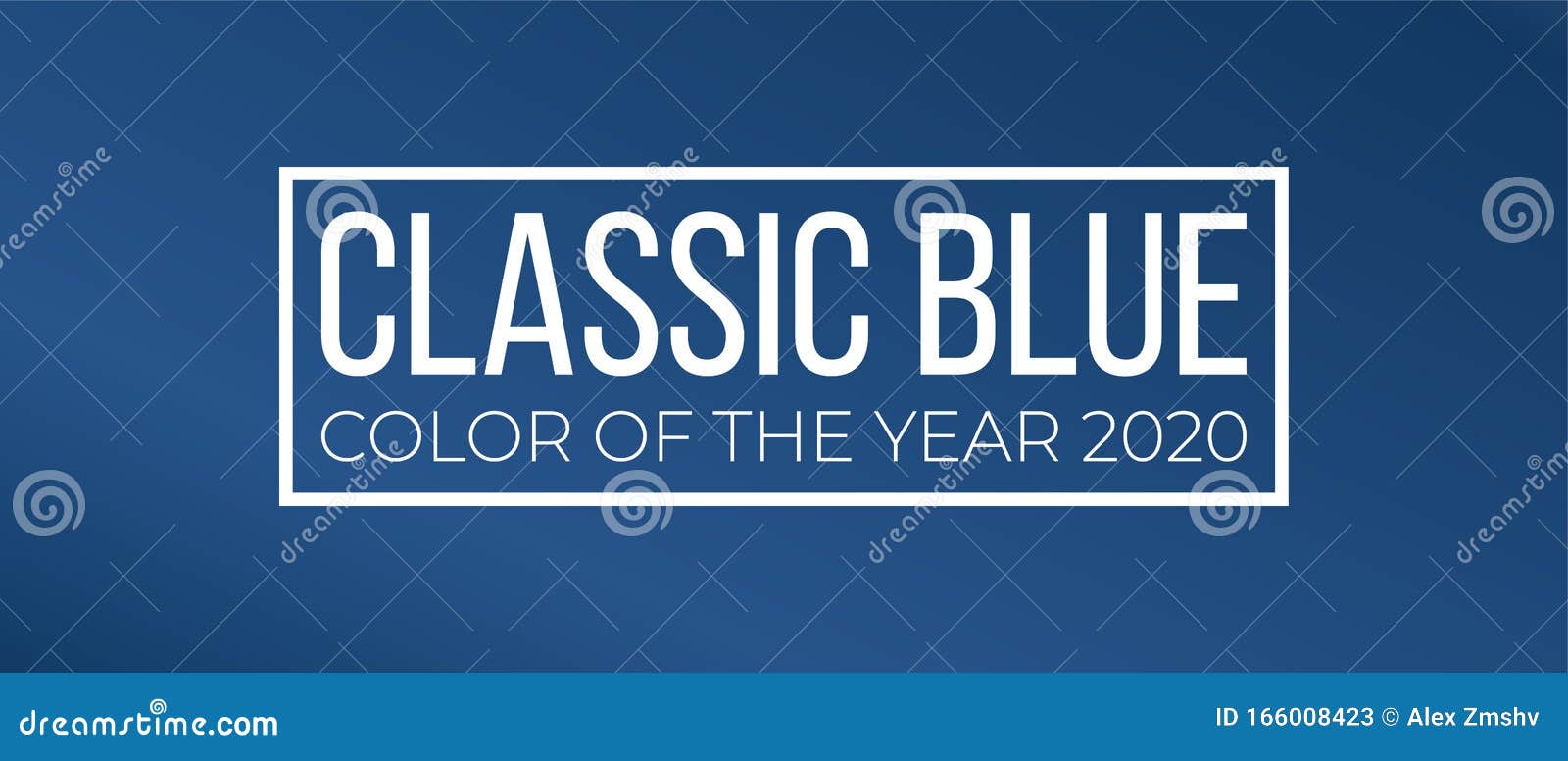 Classic Blue Color of the Year Vector Presentation Stock Vector ...