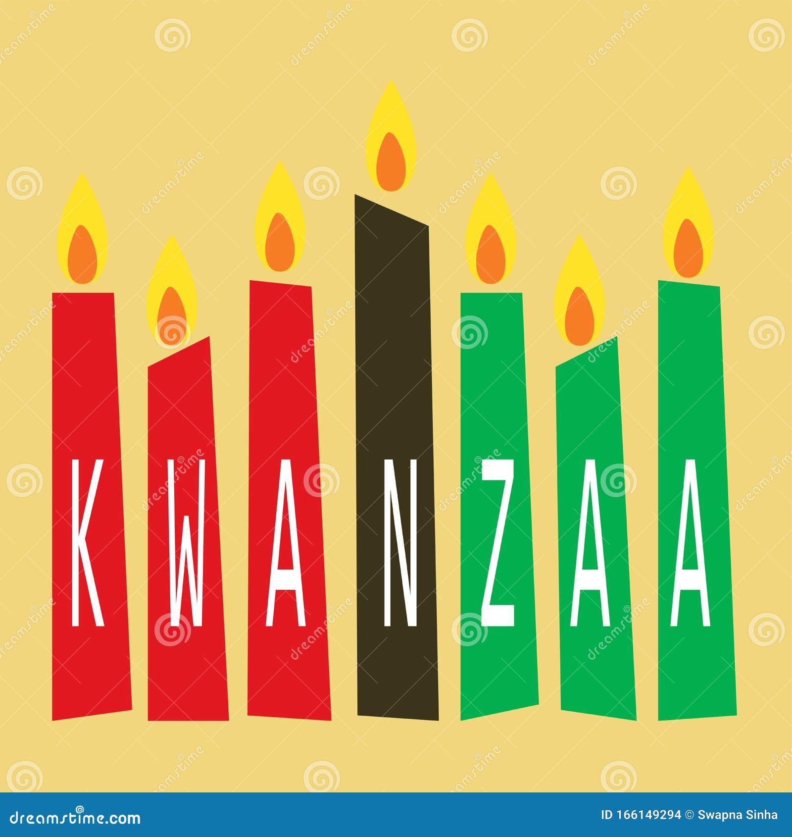 Kwanzaa stock vector. Illustration of happy, fire, festival - 166149294
