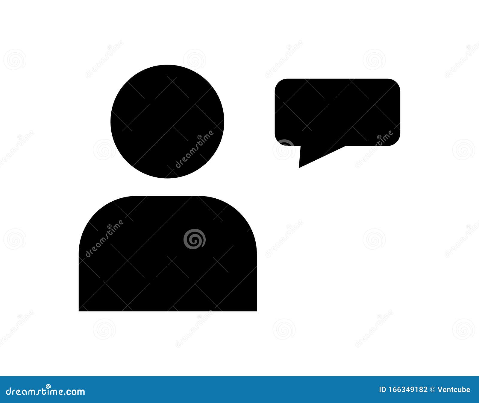 User Communication Icon Profile Sign Vector Image Stock Illustration ...
