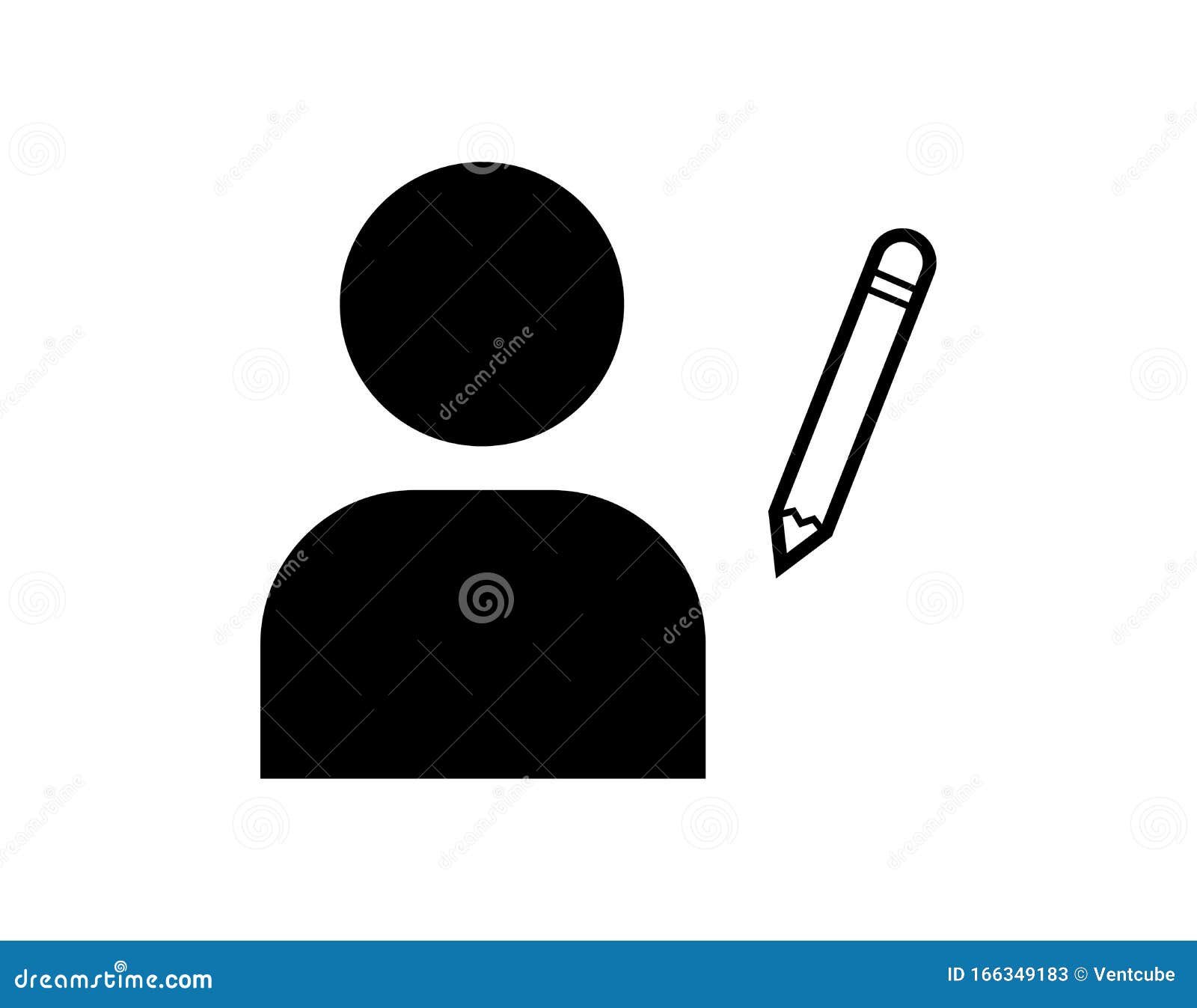 Edit User Simple Icon. Profile Avatar Sign. Vector Illustration ...