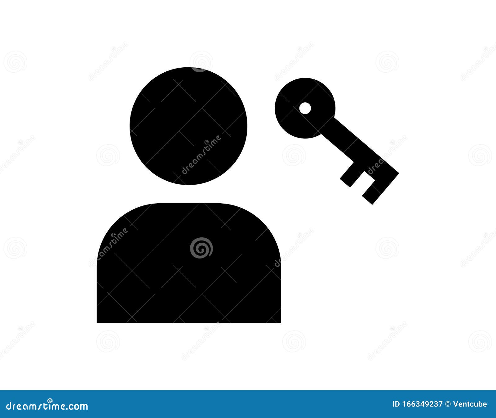 User Login Vector Icon Flat Style Graphical Symbol. Stock Illustration ...
