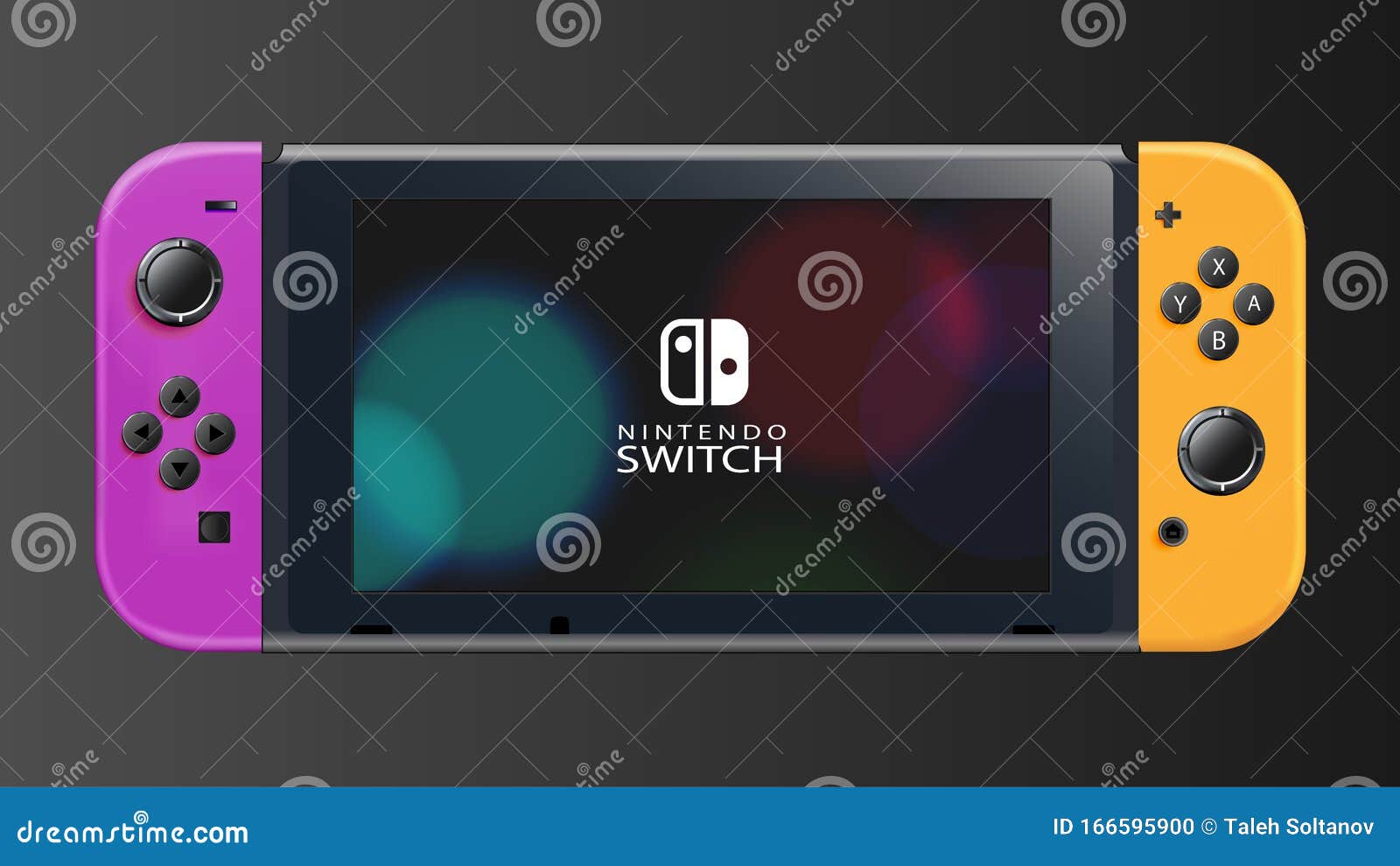 Nintendo Switch Vector Purple Editorial Image - Illustration of ...