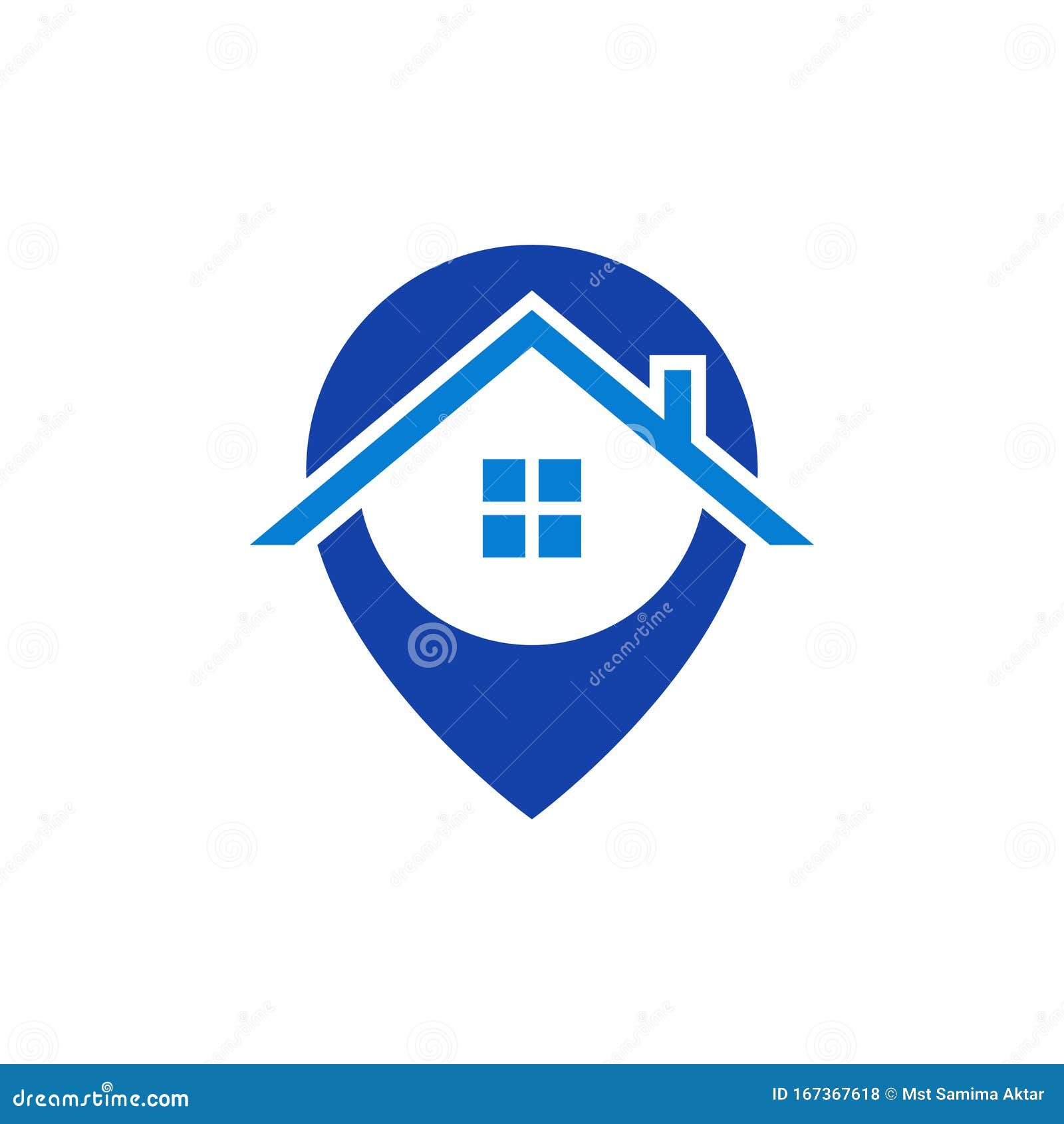Location House Logo Design Ready To Use. Stock Vector - Illustration of ...