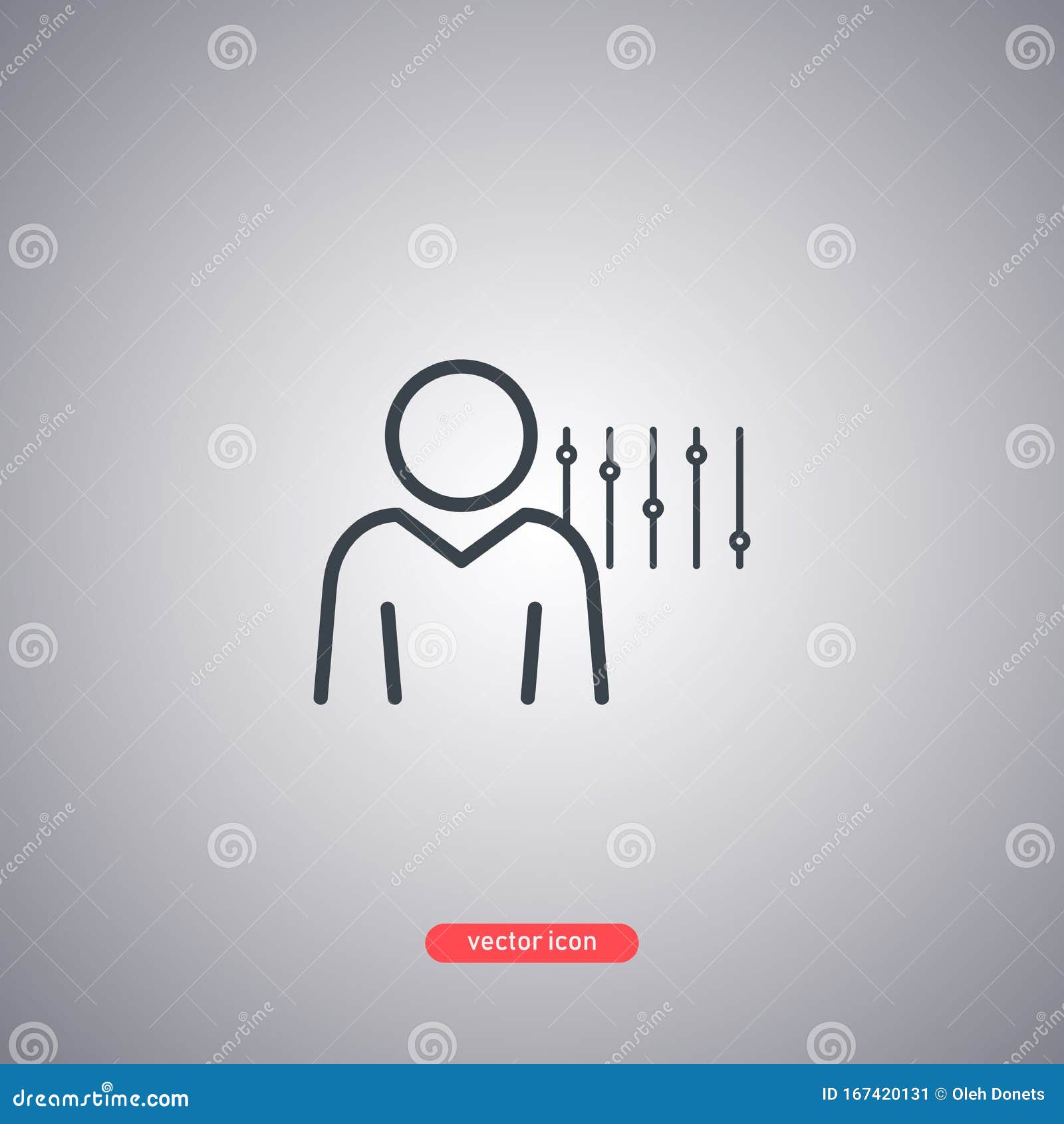 Discipline Icon Plan Schedule Balancing Task And Activities Character ...