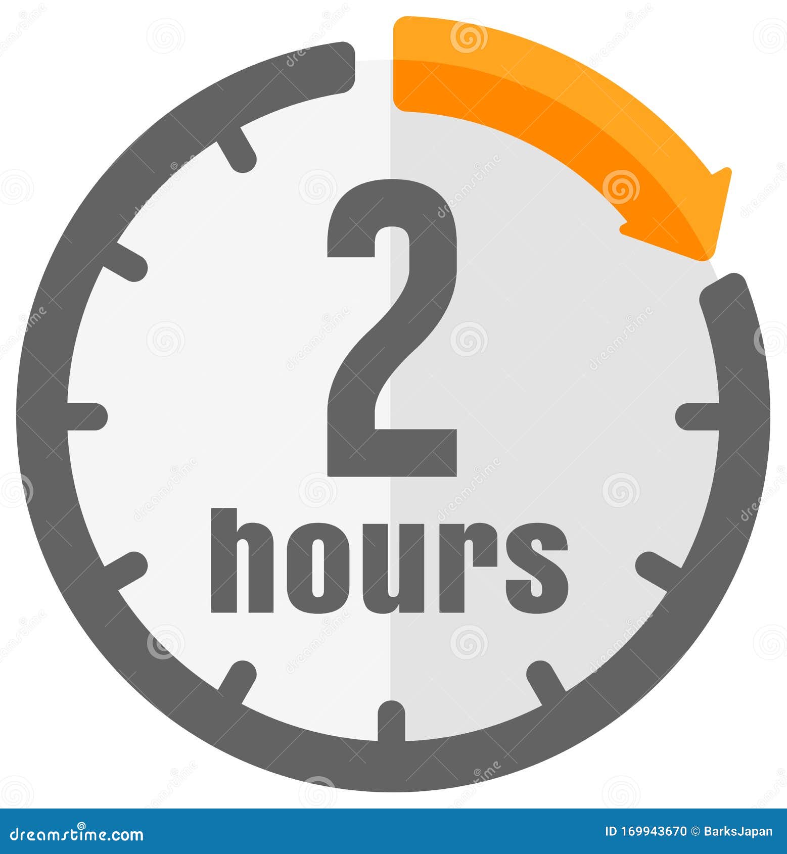 Timer, Clock Vector Color Icon Illustration 2 Hours Stock Vector ...