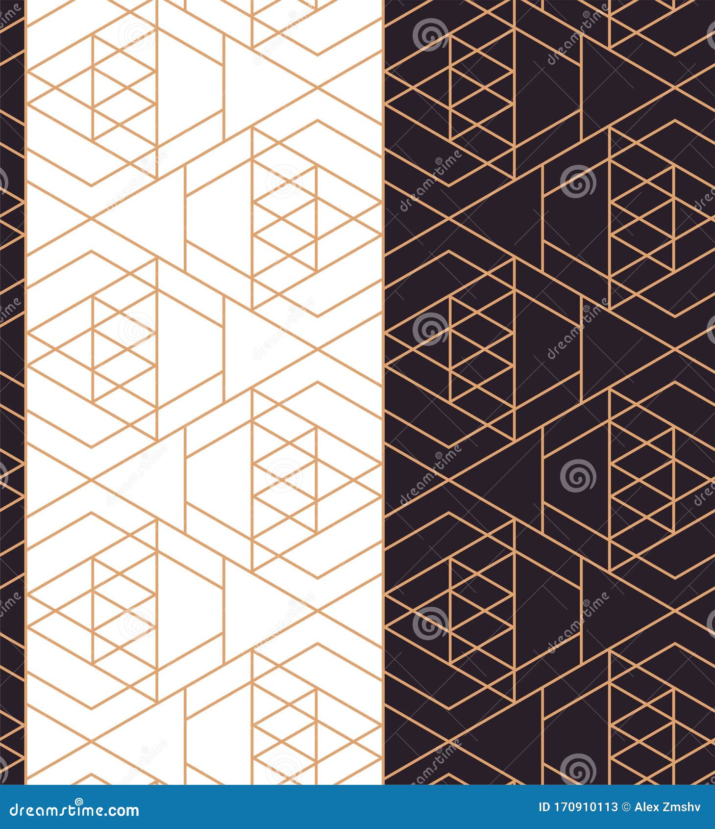 Abstract Diamonds Geometric Lines Seamless Pattern Stock Vector ...