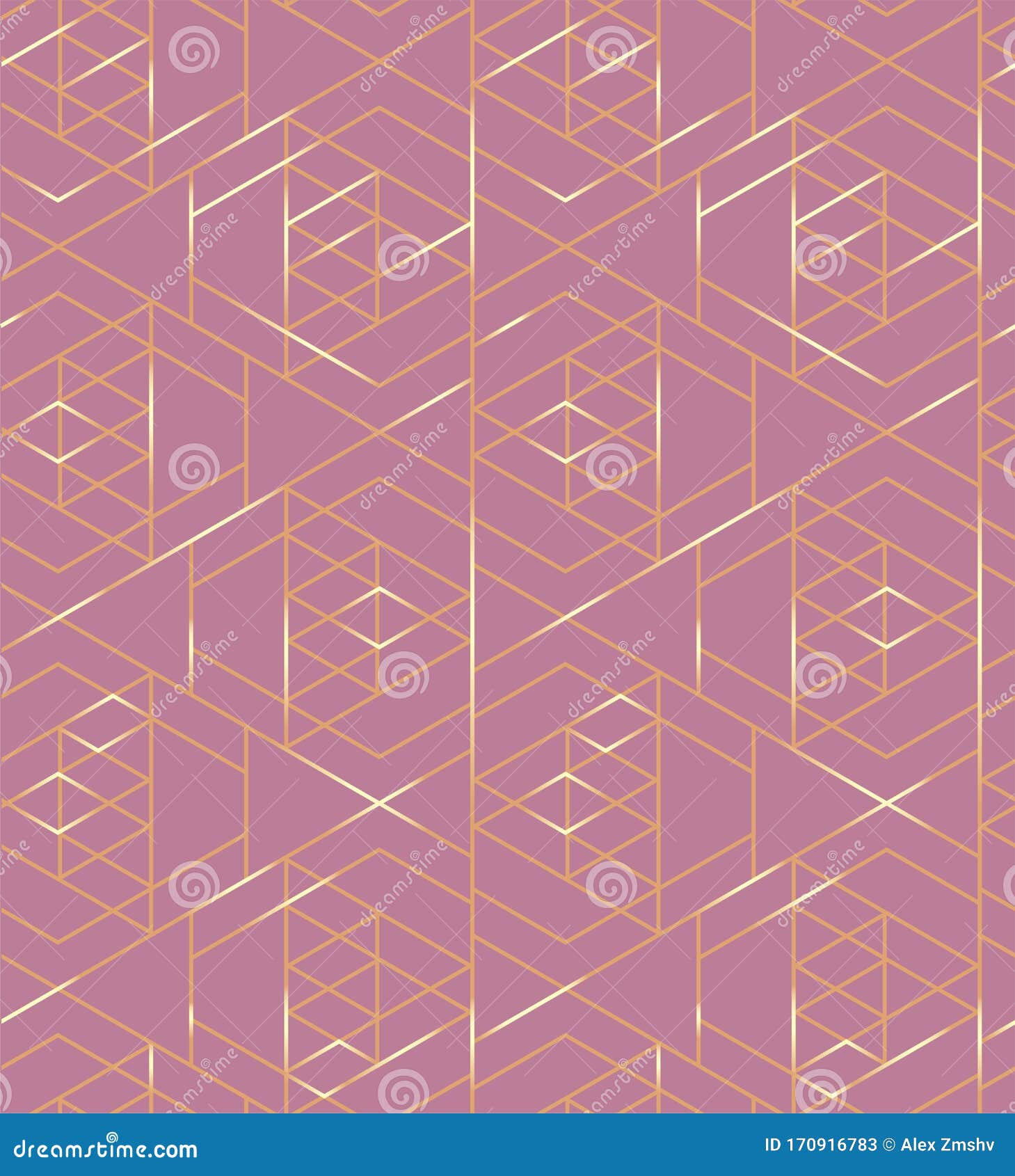 Abstract Diamonds Geometric Lines Seamless Pattern Stock Vector ...