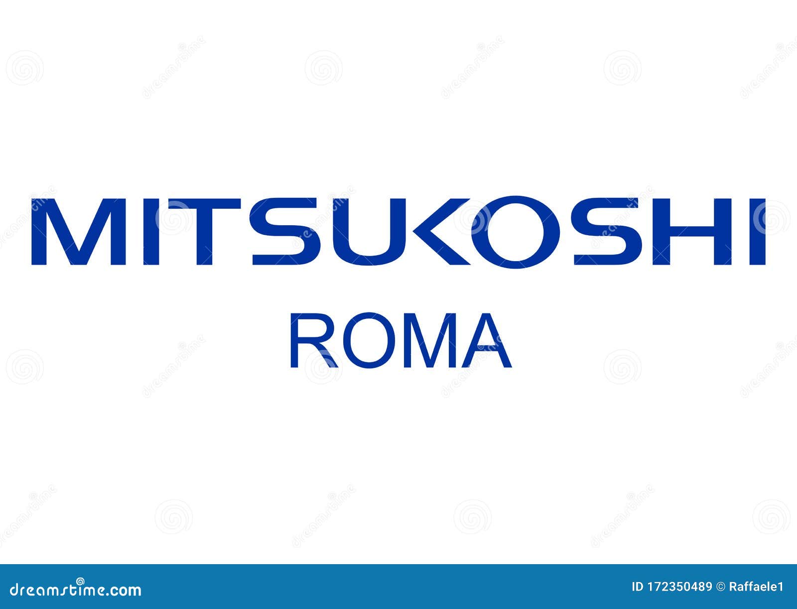 Mitsukoshi Roma Logo editorial stock image. Illustration of roma ...