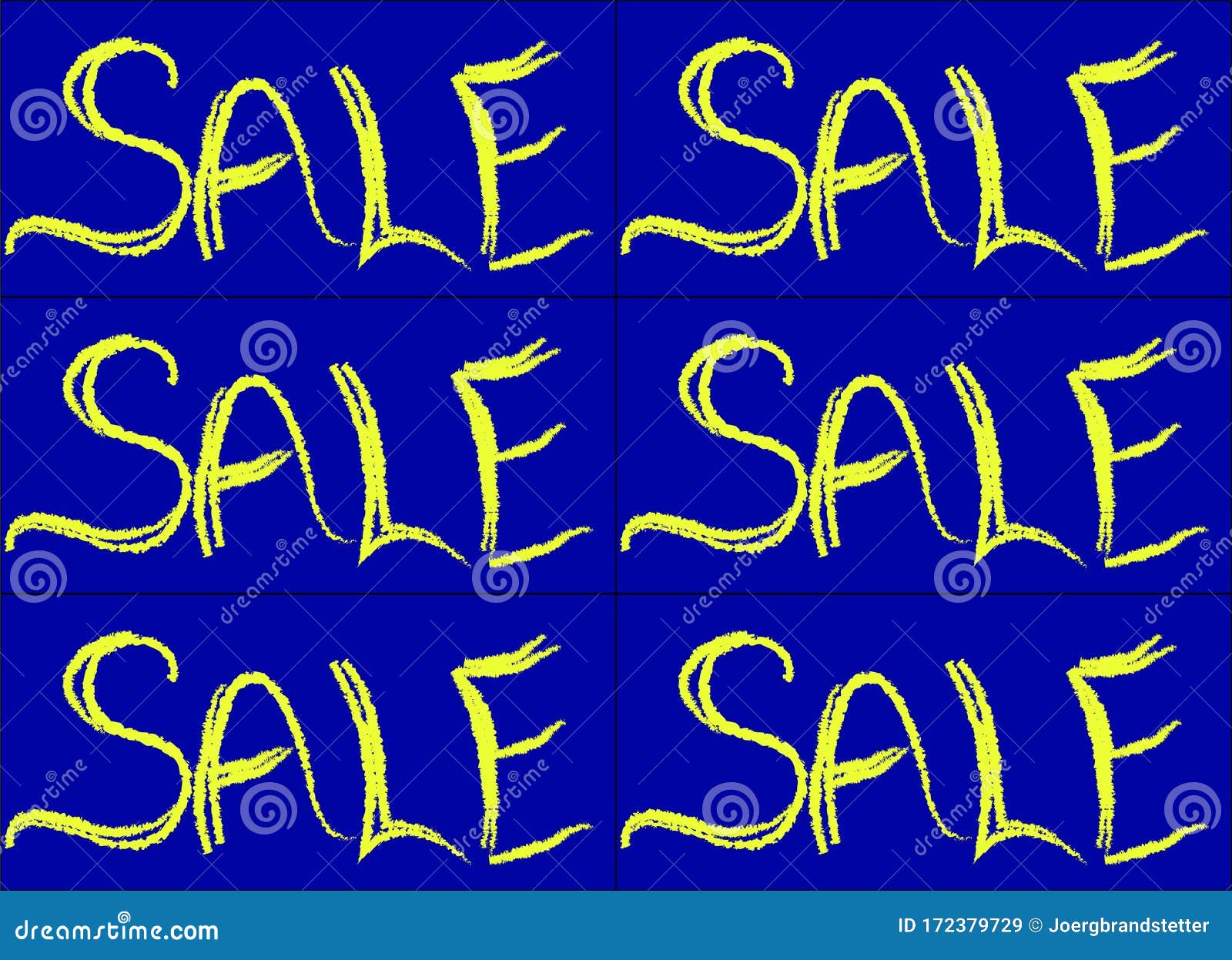 Yellow and Blue Sale Signs Background Stock Vector - Illustration of ...
