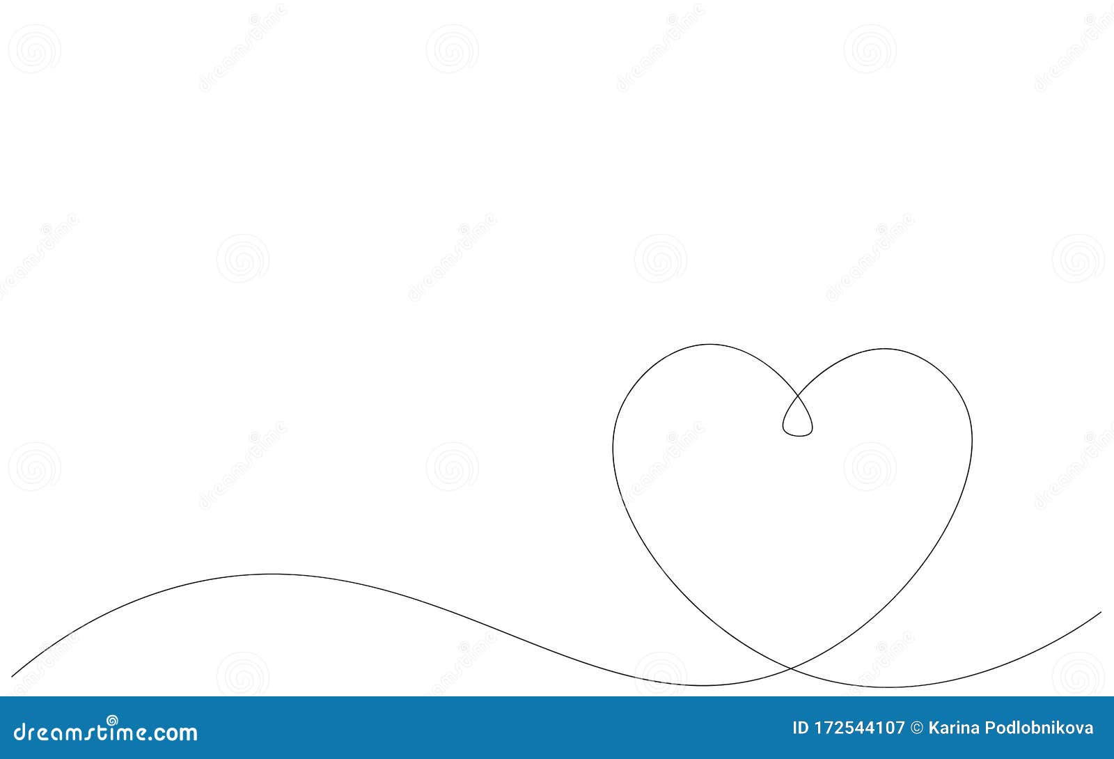 Heart Background Lines Drawing, Vector Illustration Stock Vector ...