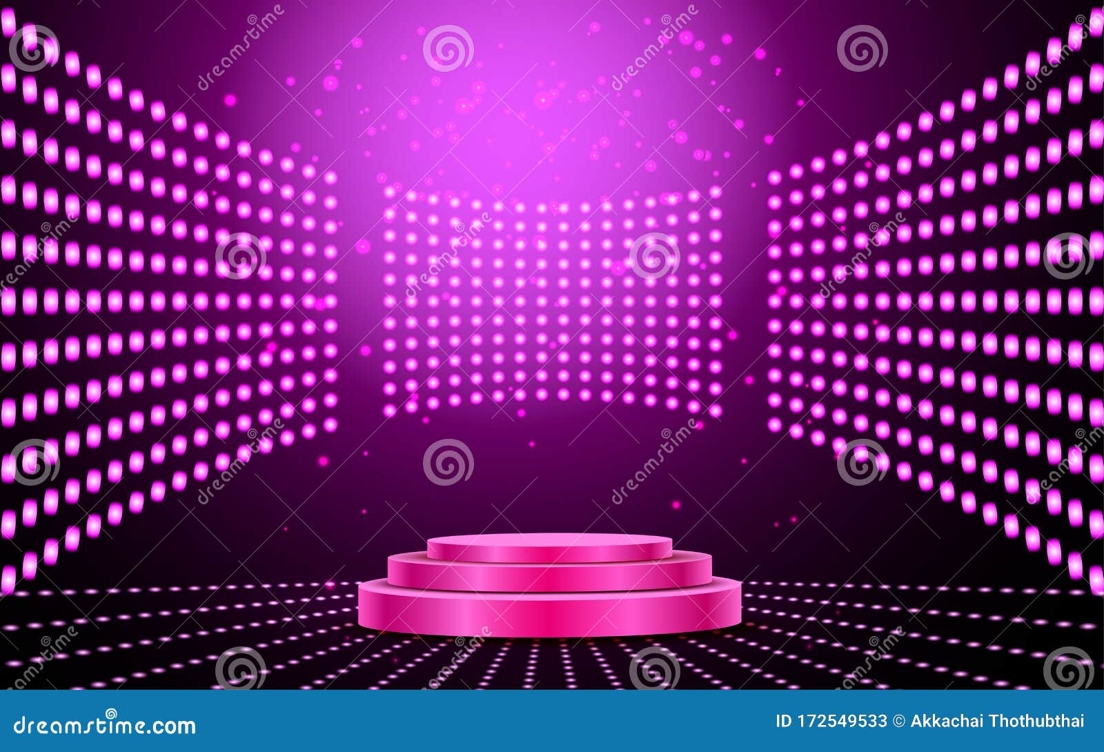 Pink stand in the hall stock vector. Illustration of empty - 172549533