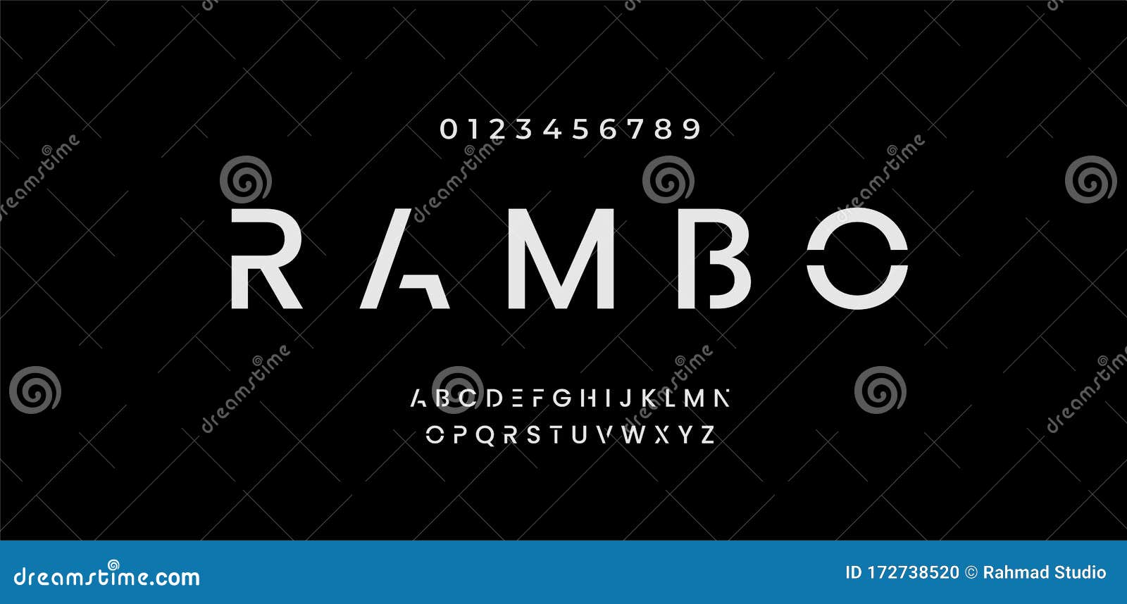 Urban Style Alphabet Letters And Numbers. Vector, Readable Font Type ...