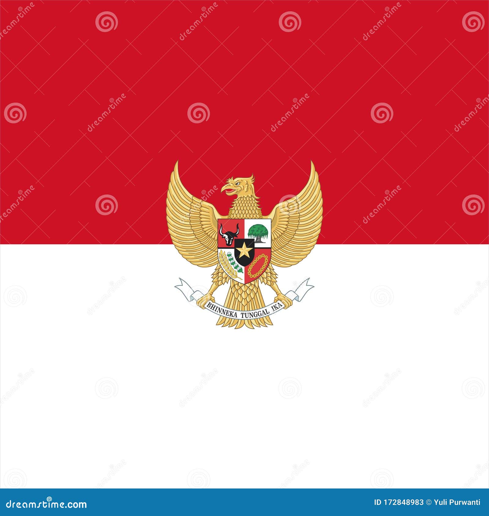 Business Garuda Pancasila Isolated on Red White Background Logo Design ...