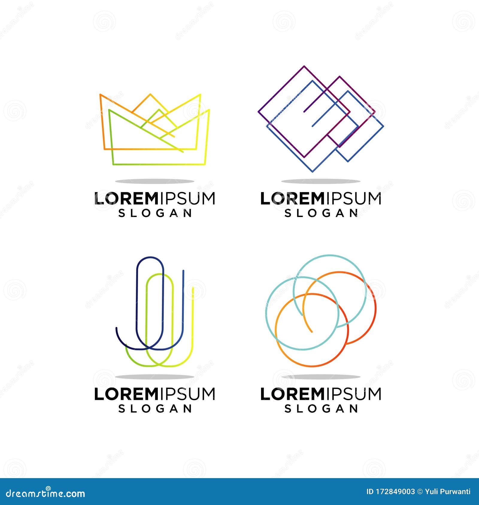 Abstract Business Line Logo Design Vector Stock Vector - Illustration ...