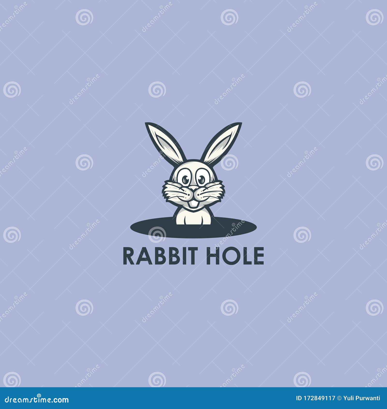 Abstract Business Rabbit Hole Logo Design Vector Stock Vector ...