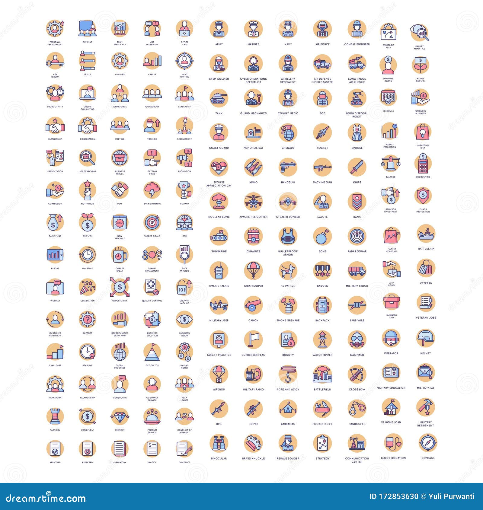 Set of Business Contact Icon Symbol Logo Design Vector Stock Vector ...