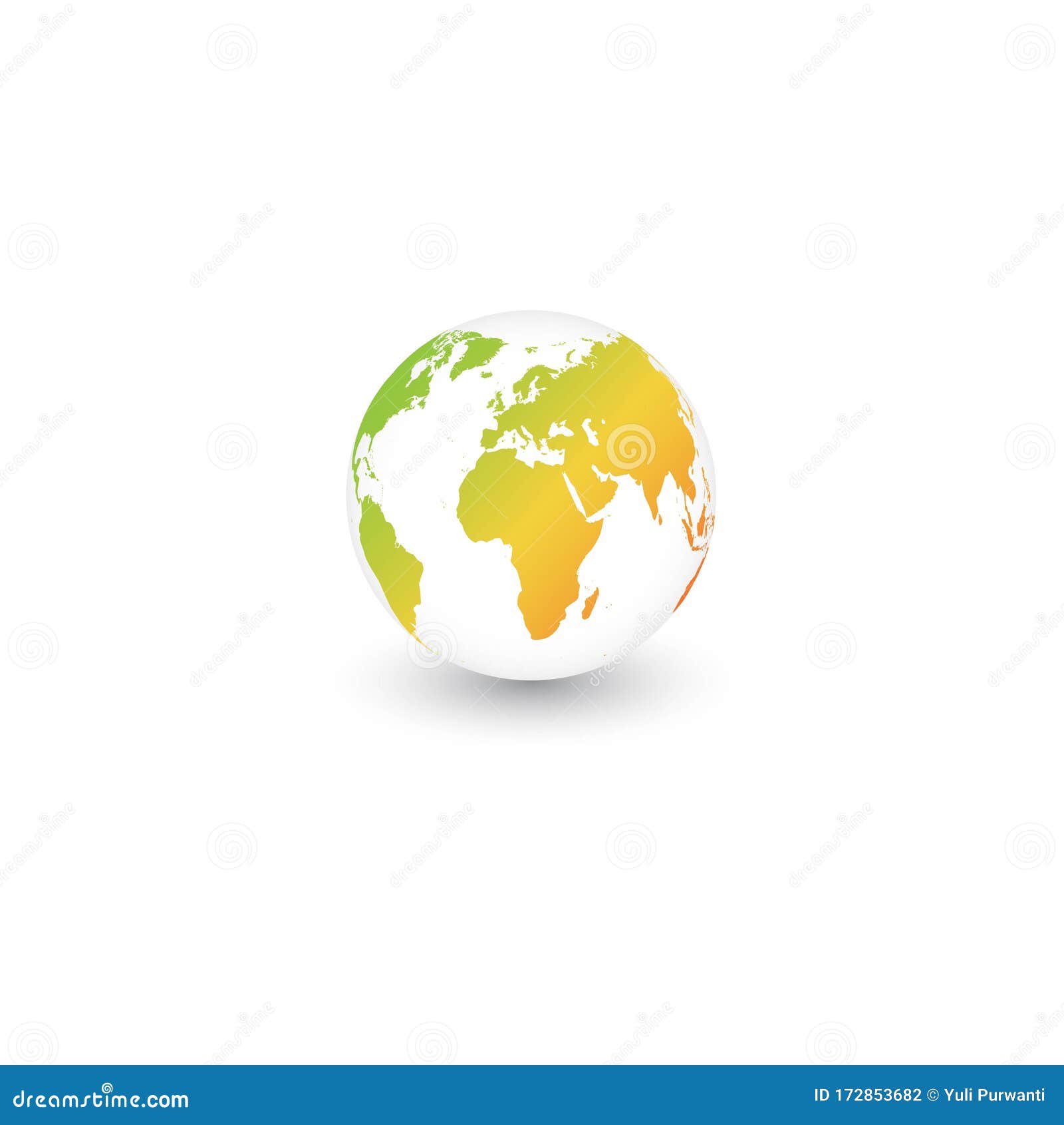 Abstract Business Green Earth Logo Design Element Vector Stock Vector ...