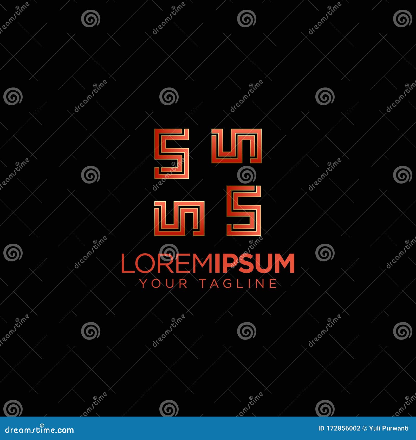 Abstract Business S4 Letter Logo Stock Illustration - Illustration of ...