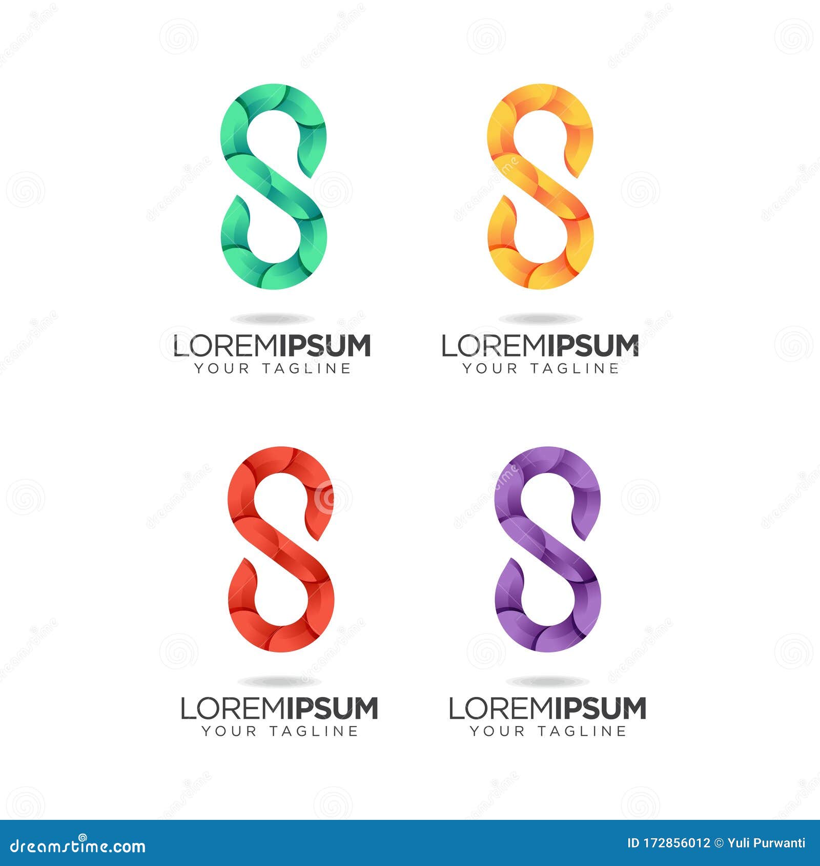 Abstract Business S4 Letter Logo Stock Illustration - Illustration of ...