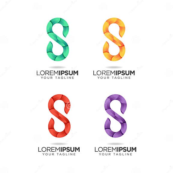 Abstract Business S4 Letter Logo Stock Illustration - Illustration of ...
