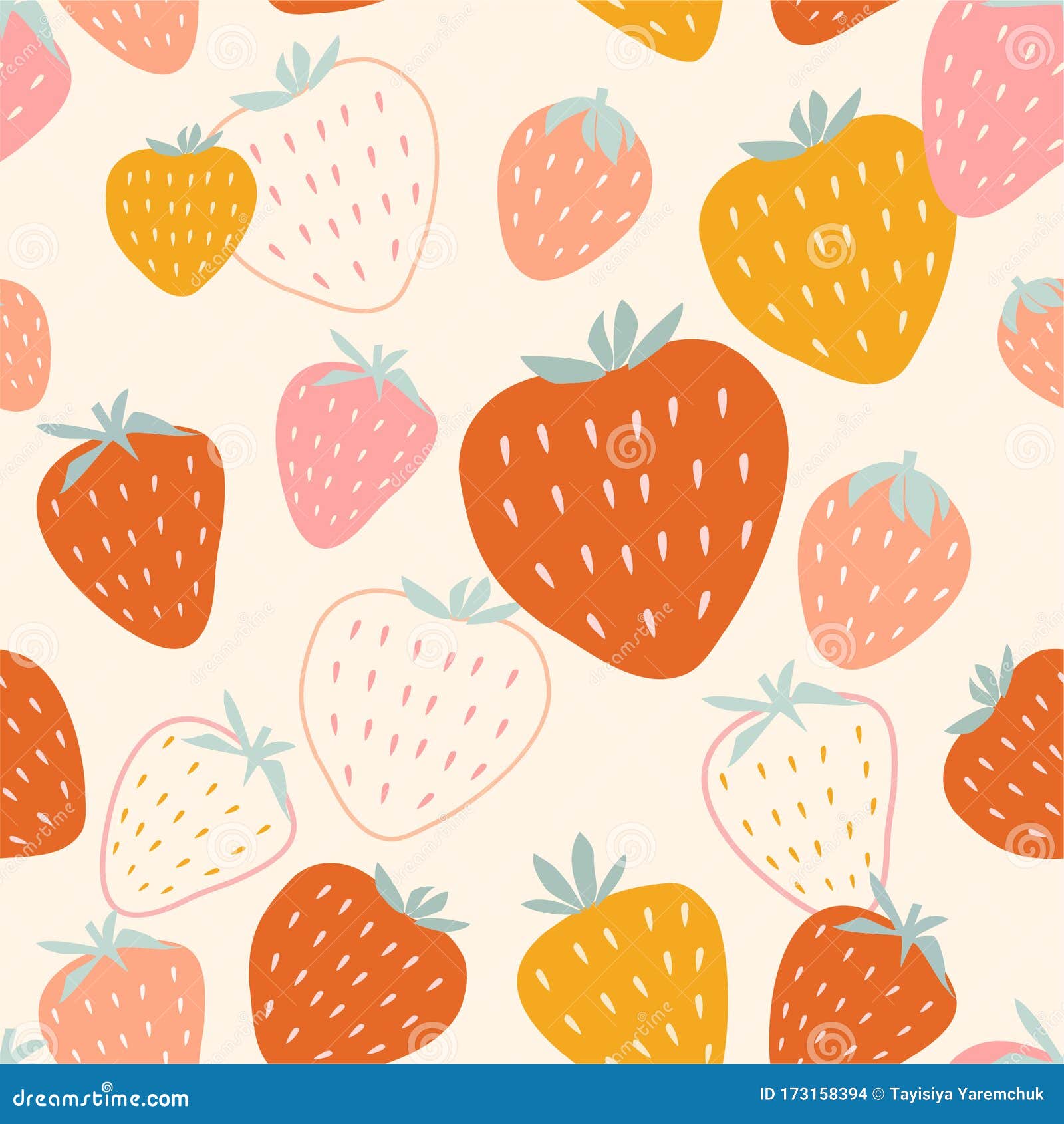 Strawberry Abstract. Flat Stule. Royalty-Free Stock Photo ...