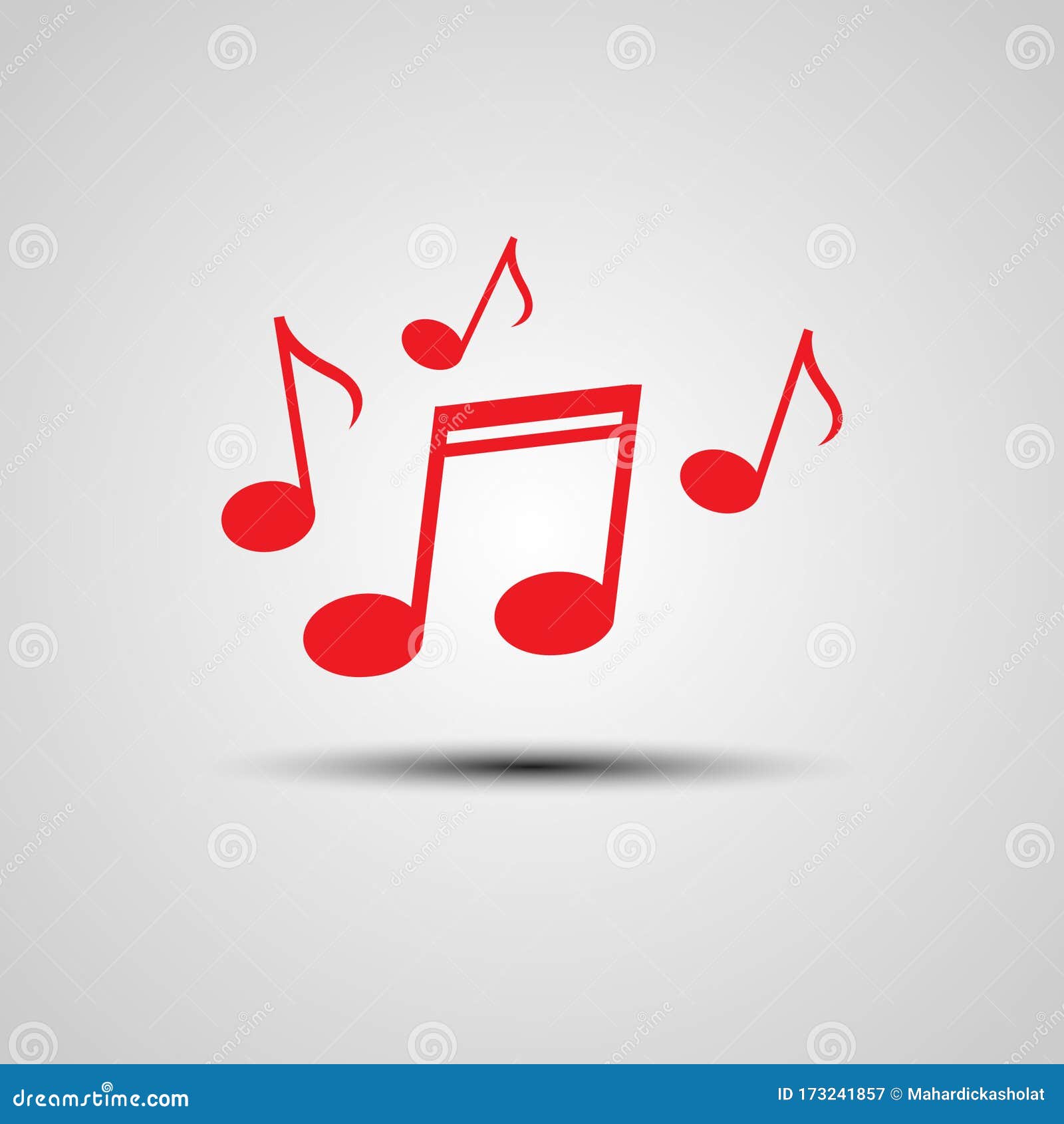 Music Note Vector Symbol Illustration Web Design Element. Flat Design ...