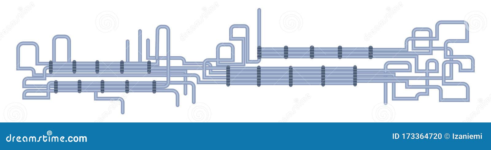 Concept Illustration of Cable Management Stock Vector - Illustration of ...