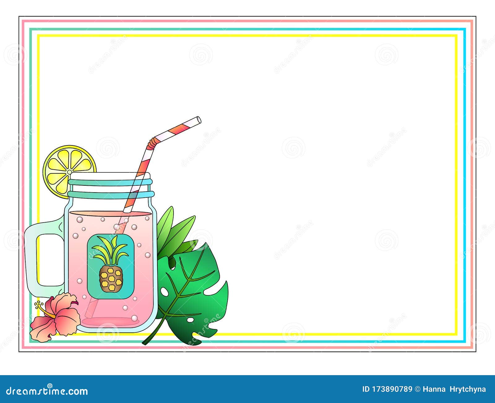 Horizontal Menu Frame Cartoon Vector | CartoonDealer.com #27178757