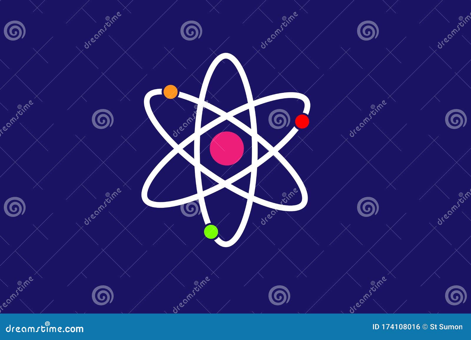 Atom Icon,science Icon. Science Design,Digital Graphics Stock ...