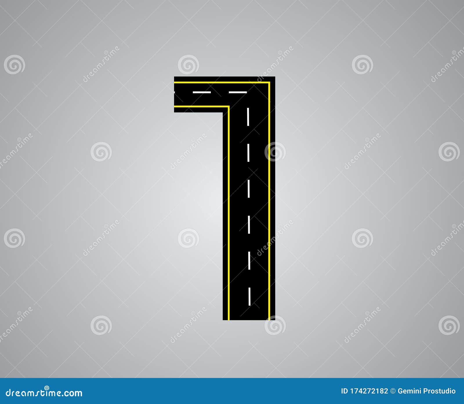 Letter A With Road Logo Sing. The Creative Design Concept For Highway ...