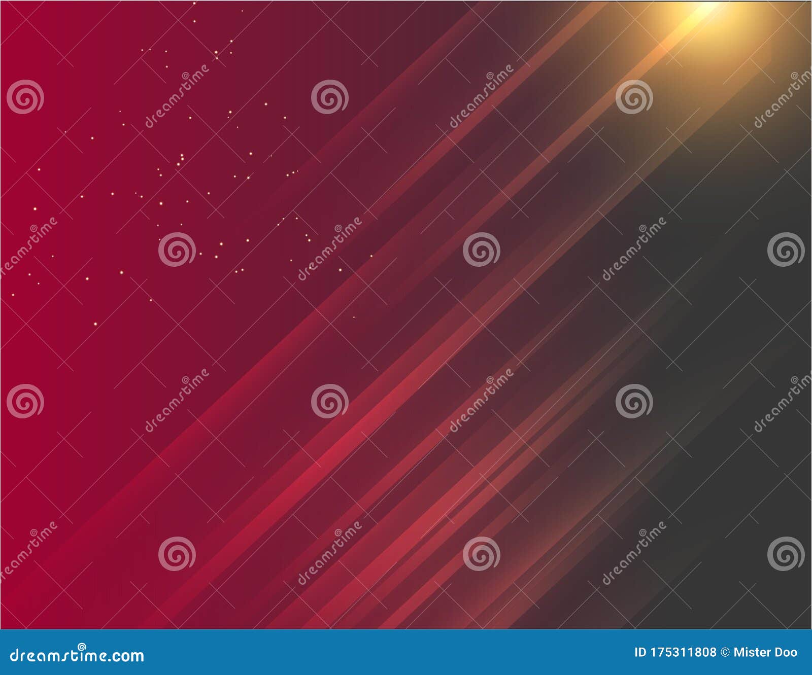 Modern Red Gradient Background with Polygonal Shiny Shape Stock Vector ...