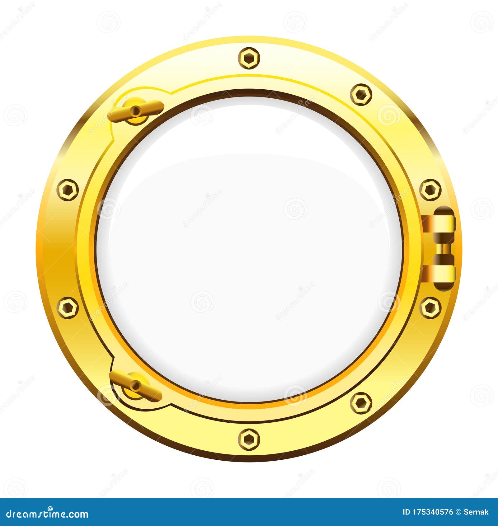 Vector Boat Window Porthole Illustration | CartoonDealer.com #175340576
