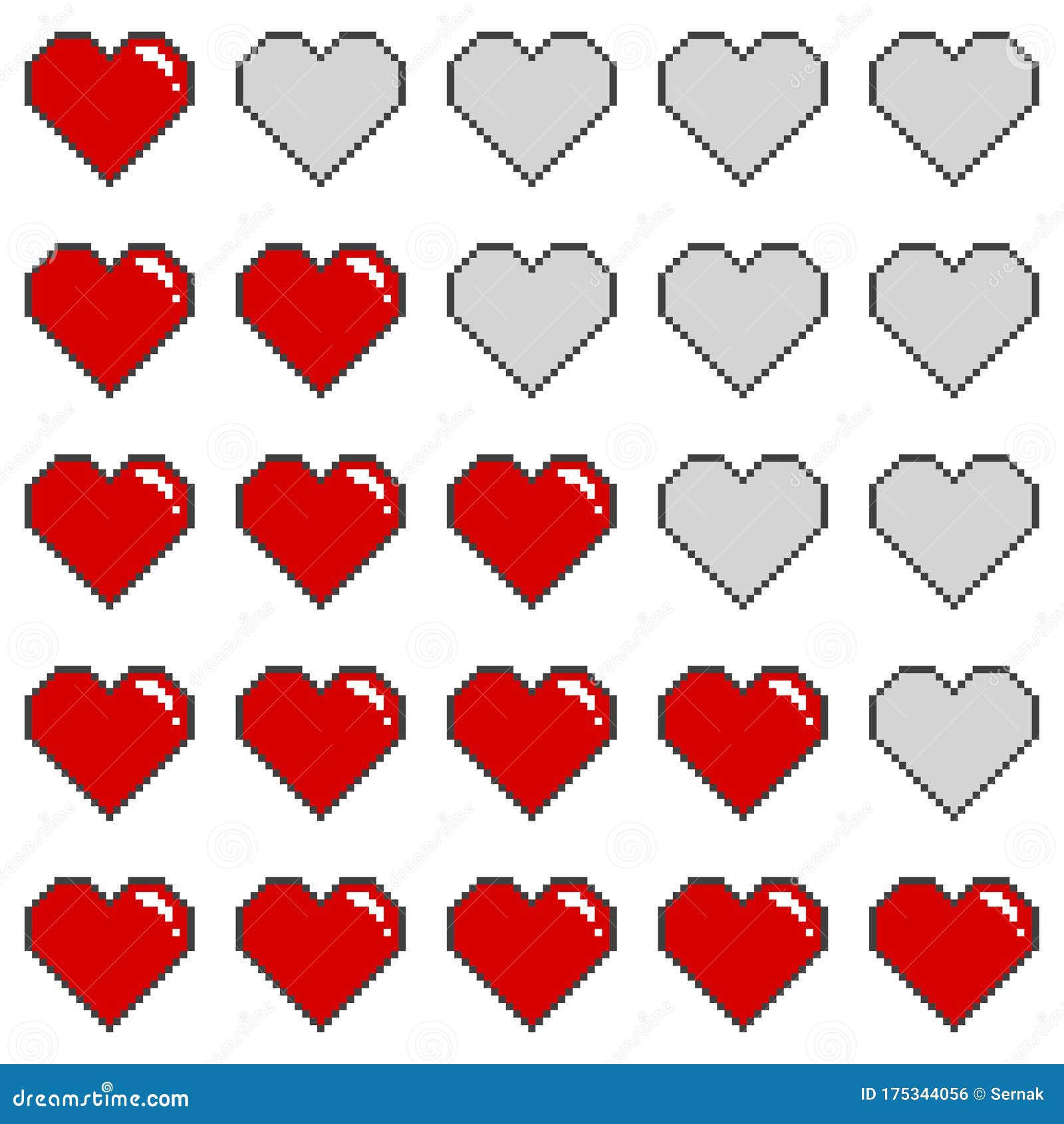 Ranking System Color Vector Illustrations Set On White | CartoonDealer ...