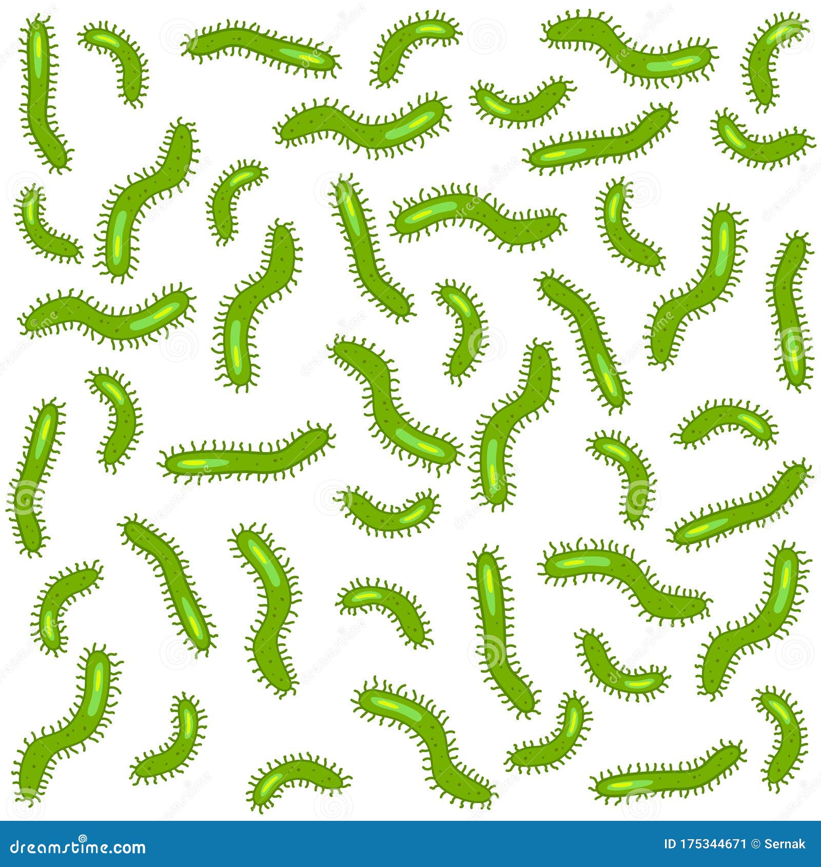 Vector Coronavirus Seamless Bacteria Background Stock Vector ...