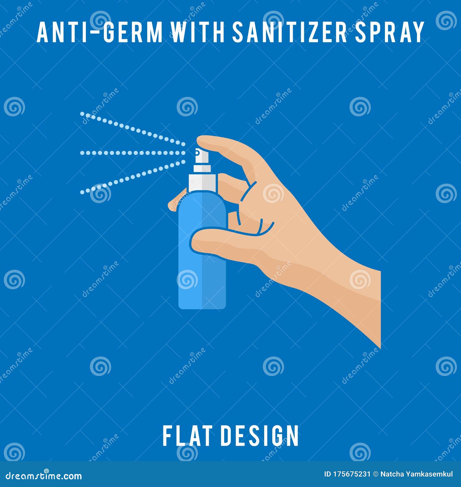 Alcohol Spray Hygienic Gel for Hands Properly. Cleaning Hands with ...