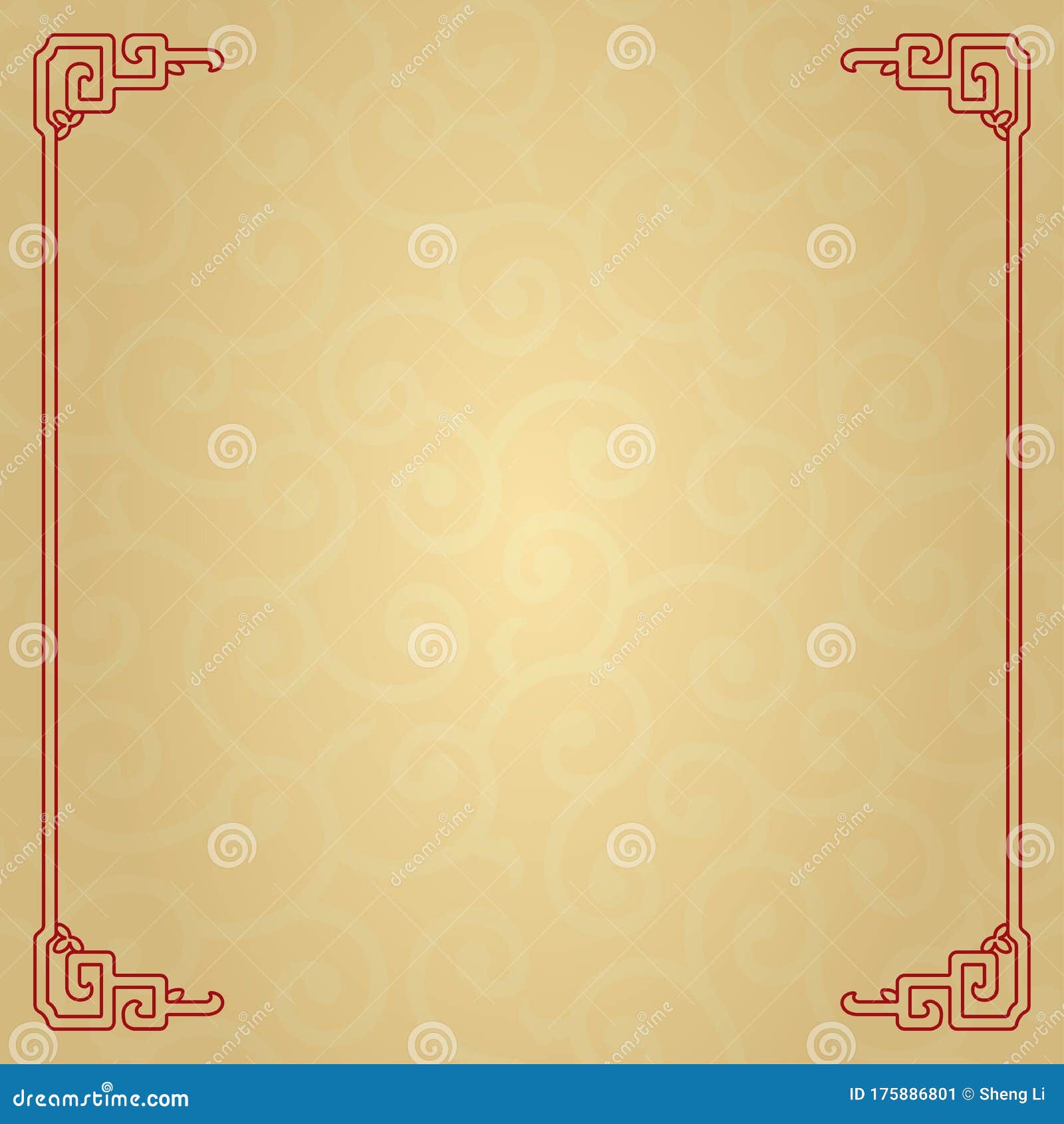 The Classic Chinese Background Template Stock Vector - Illustration of ...