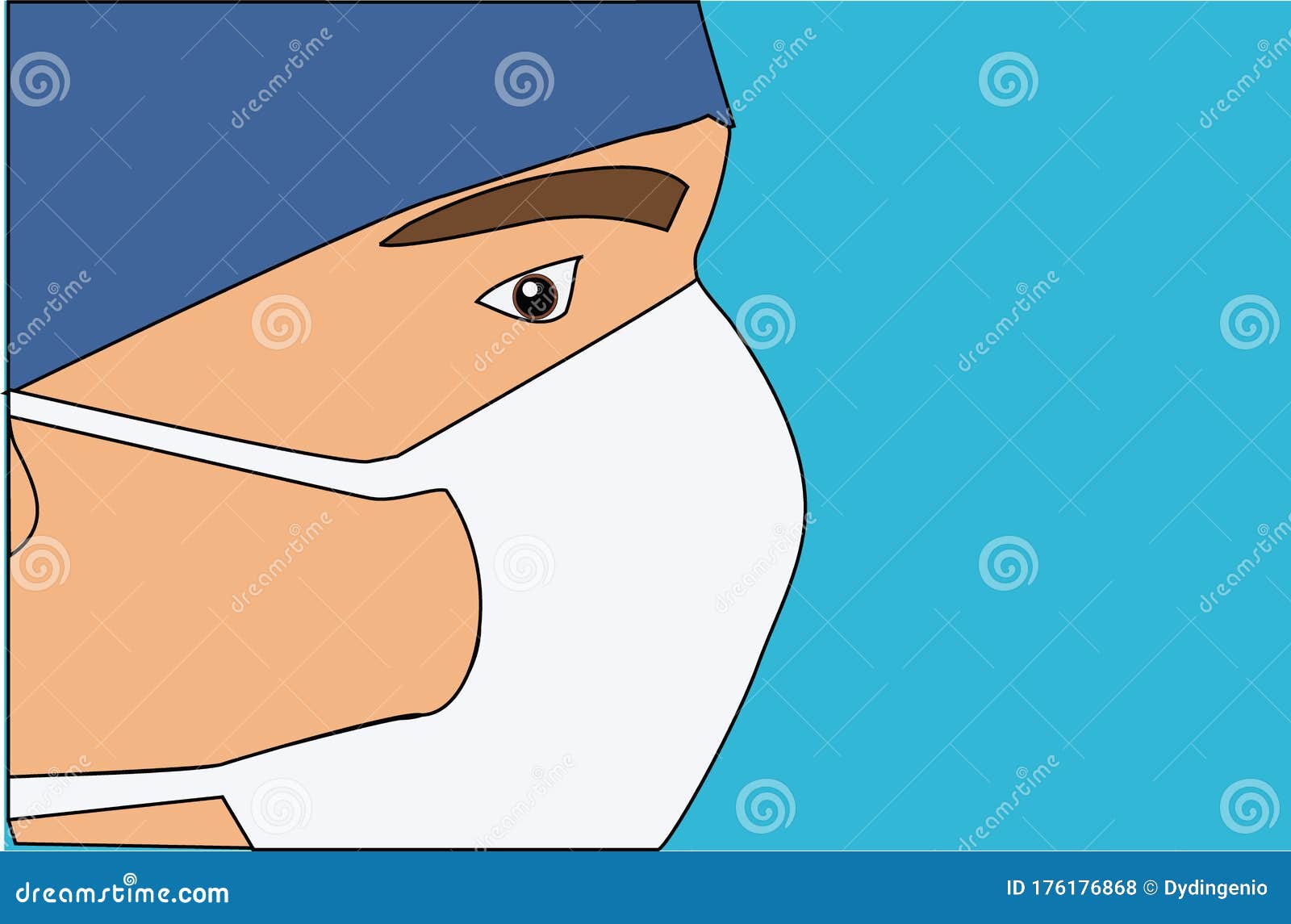 Illustration of a Man with Light Skin Stock Vector - Illustration of ...