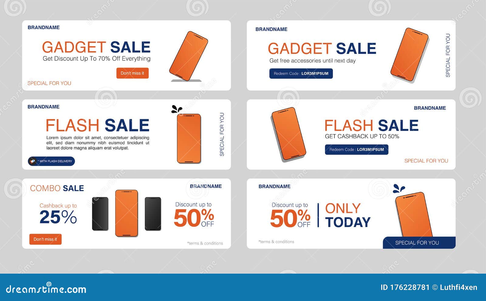 Sale Mobile Banner for Website or Internet Ads. Promotion Sale Banner ...