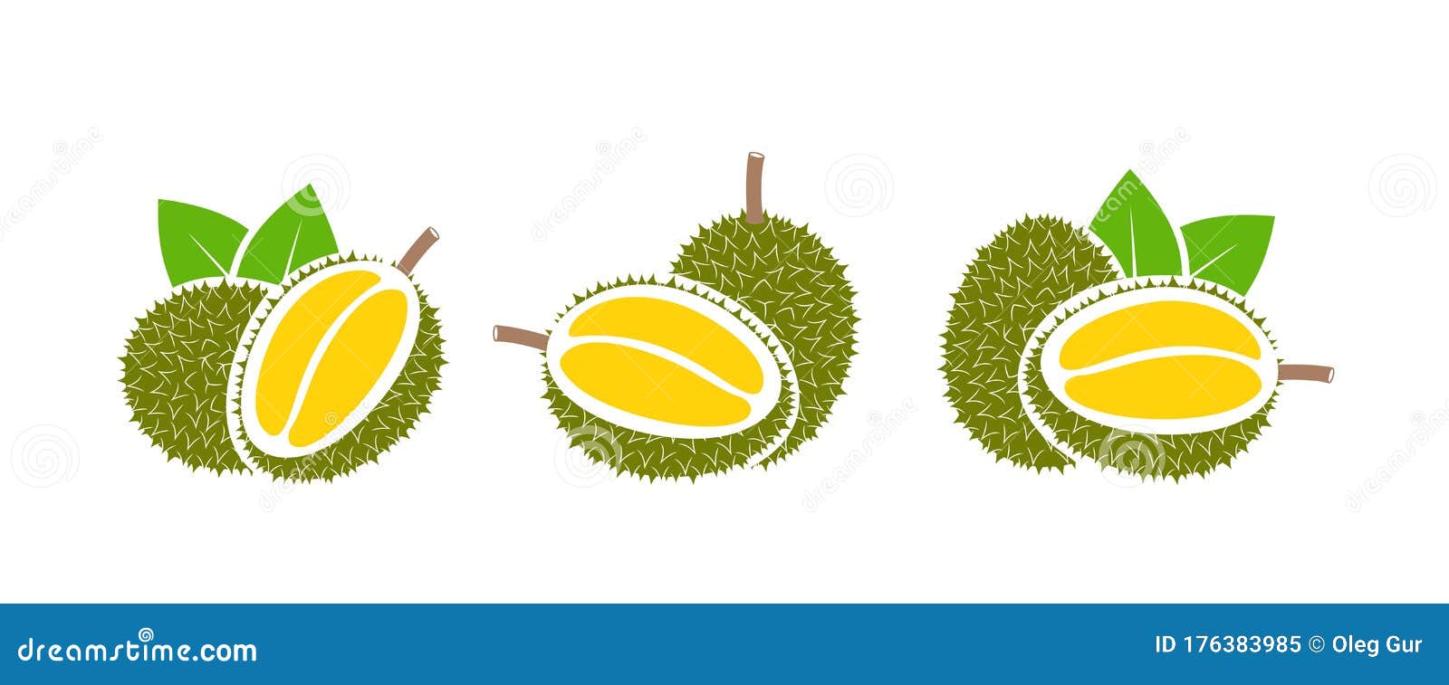 Durian Logo. Isolated Durian on White Background Stock Vector ...