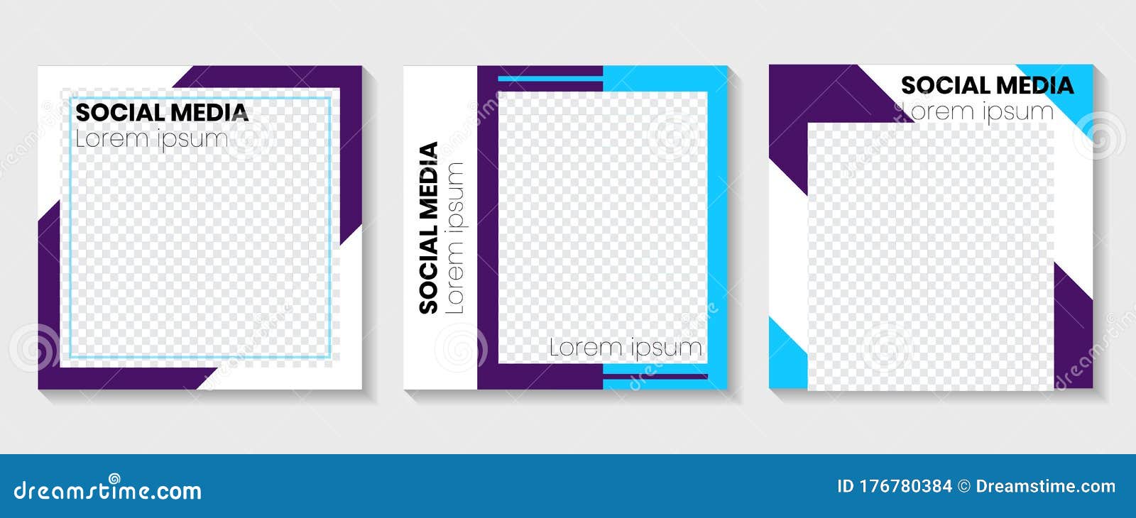 Square Banner with Simple Corporate Posts Stock Vector - Illustration ...